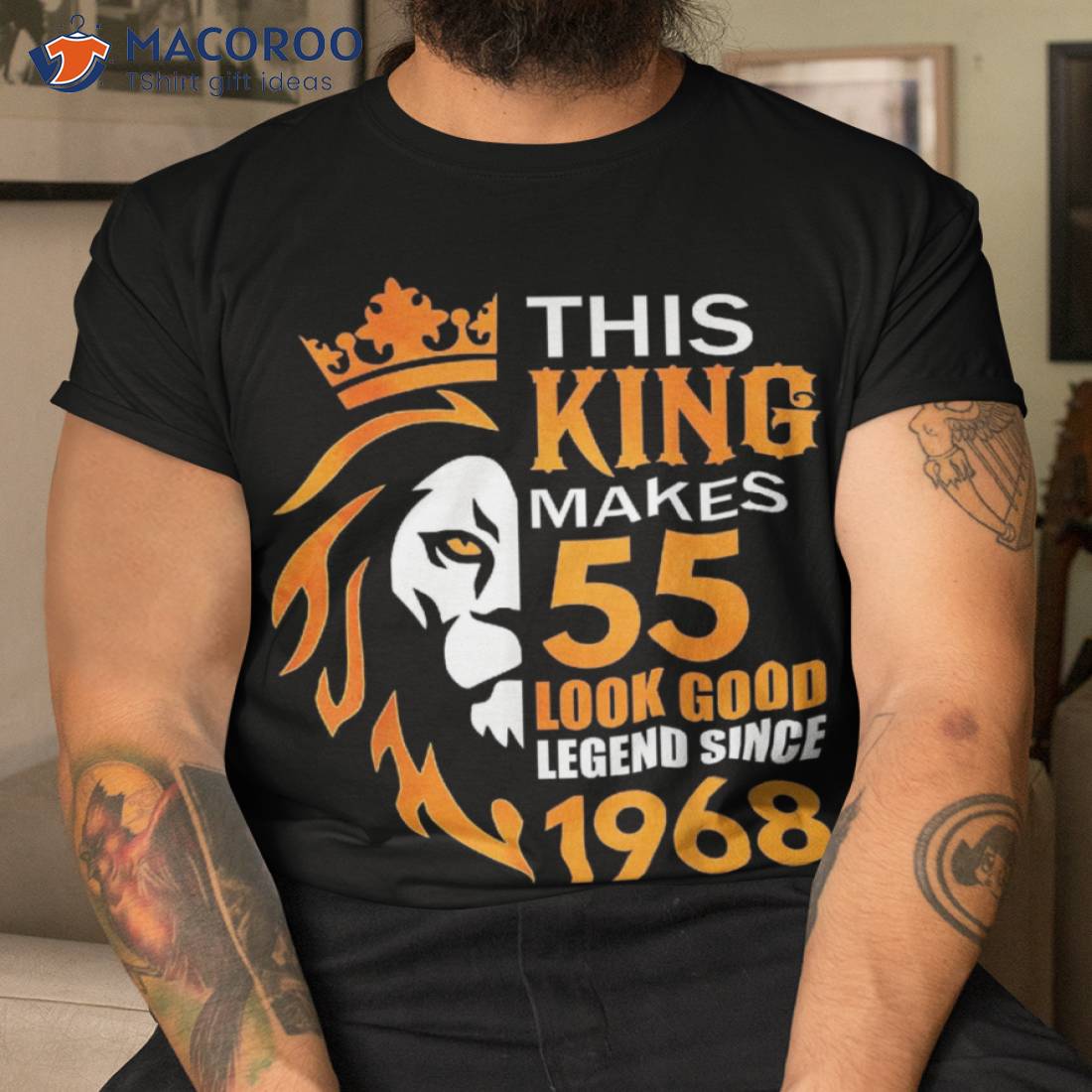 This King Makes 55 Look Good Legend Since 1968 Shirt