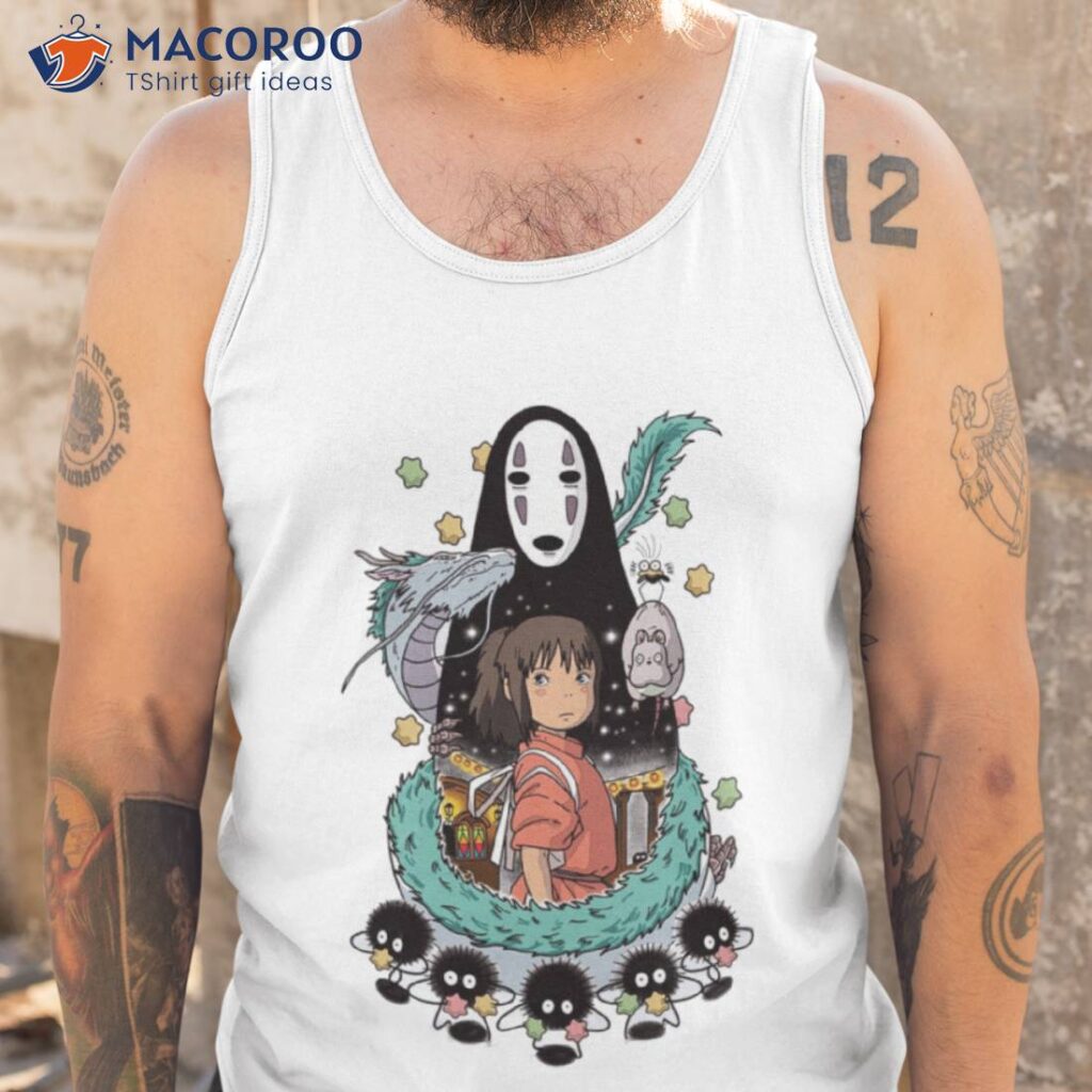 Faceless Spirited Away Anime Studio Ghibli Shirt