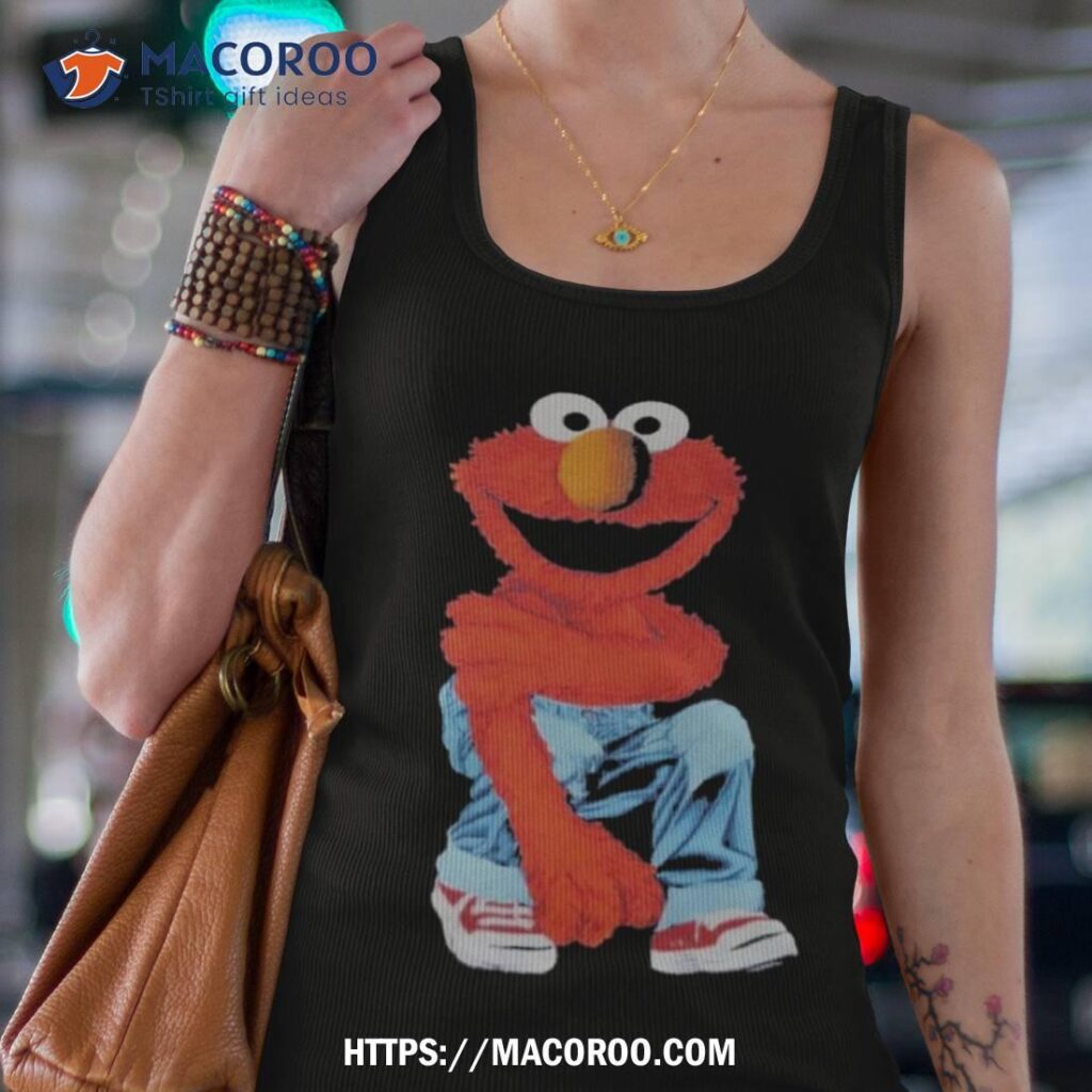 Sesame Street Elmo In Jeans Single Stitch Shirt