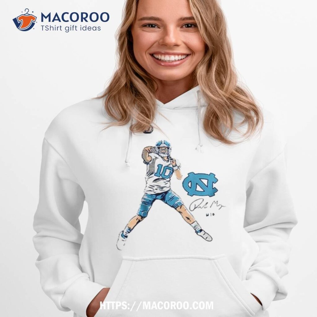 Unc Football Drake Maye Superstar Pose Shirt