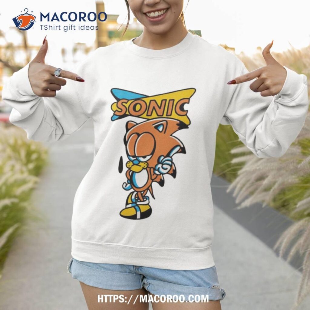Garfield Sonic The Hedgehog Cartoon Shirt