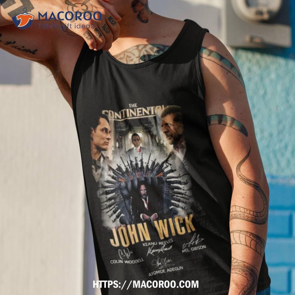 The Continental John Wick Keanu Reeves Signatures T Shirt