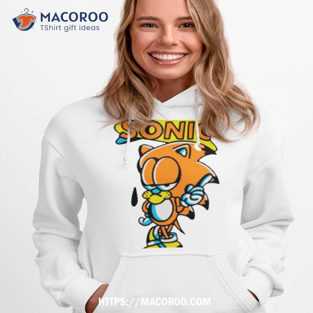 Garfield Sonic The Hedgehog Shirt