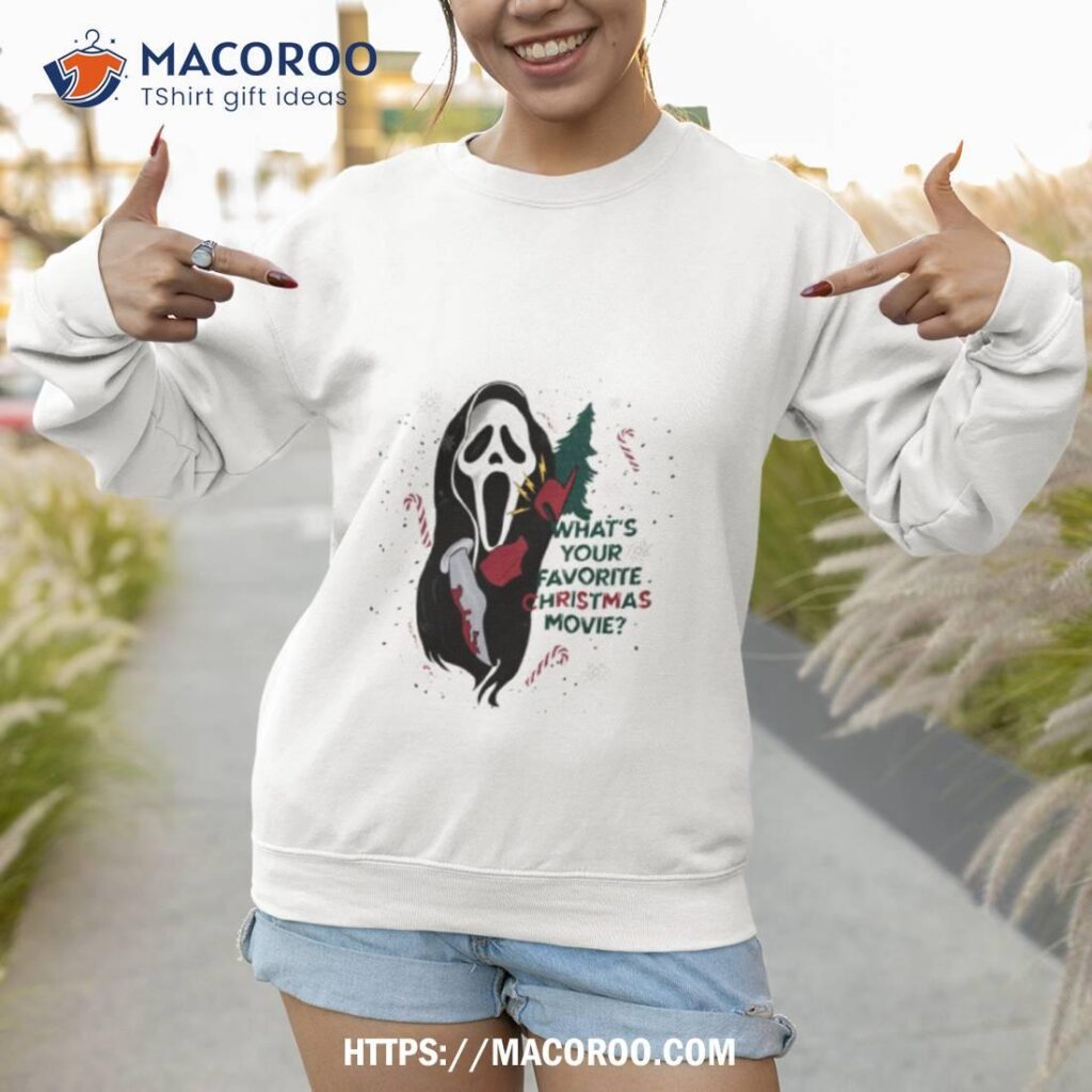 Ghostface Christmas Theme Horror Movie Shirt