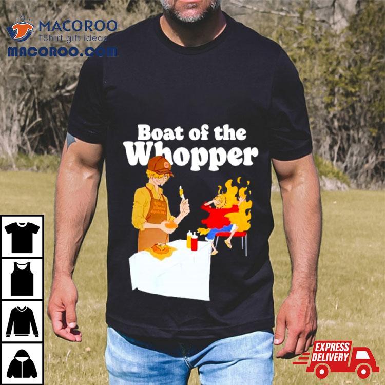 The One Piece X Burger King Menu Luffy Boat Of The Whopper Shirt