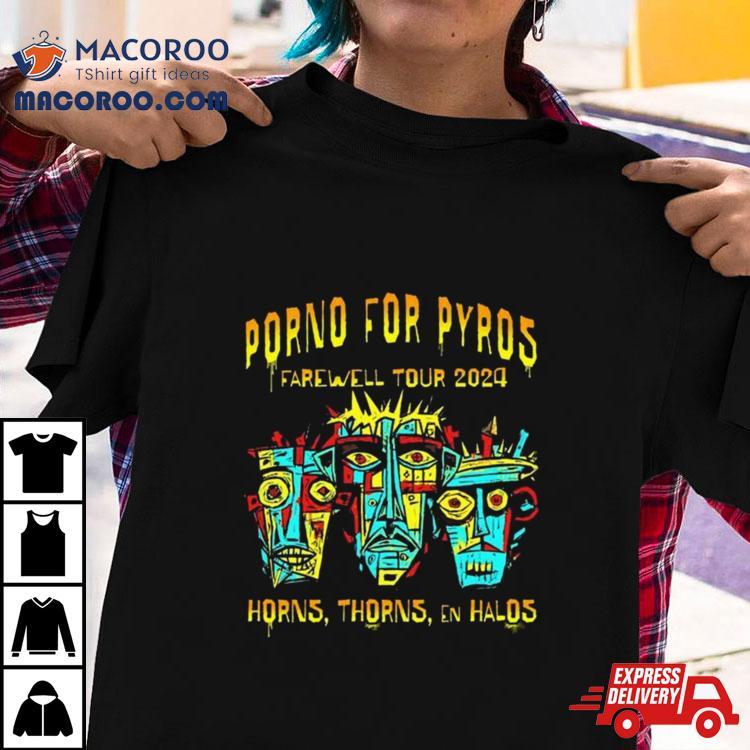 Porno For Pyros Farewell Tour 2024 Horns Thorns En Halos T Shirt